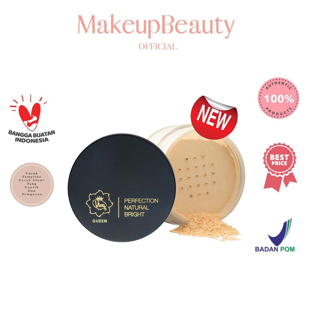 Jual VIVA Queen Perfection Natural Bright Loose Powder 35g - Matte ...