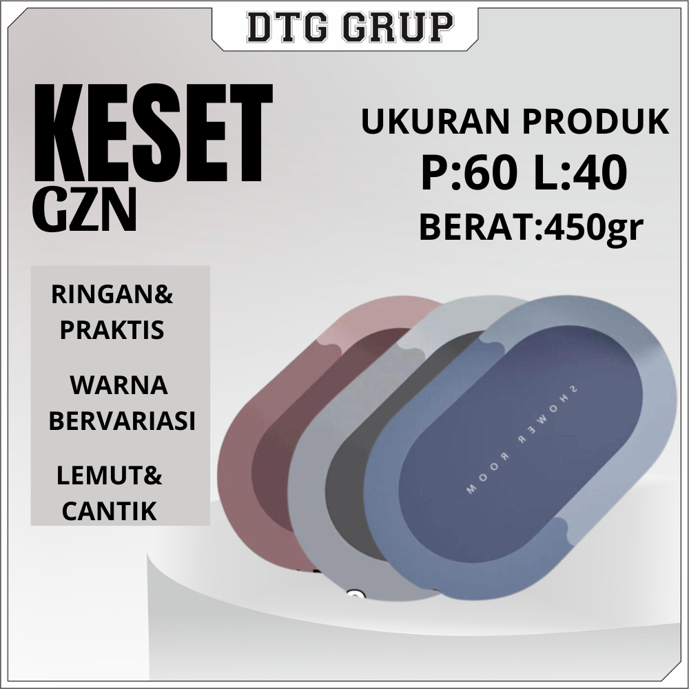 Jual Keset Lantai Diatomite Anti Bau / Keset Batu Kamar Mandi Anti Slip ...