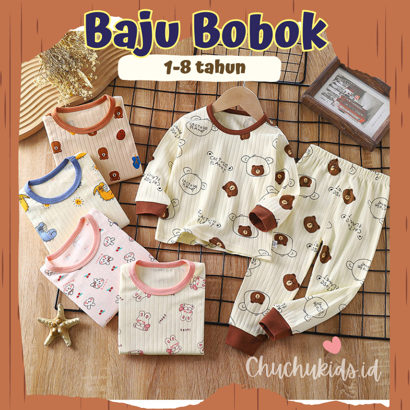Jual Baju anak laki laki perempuan lengan panjang setelan baju tidur bayi, piyama anak cewek ...