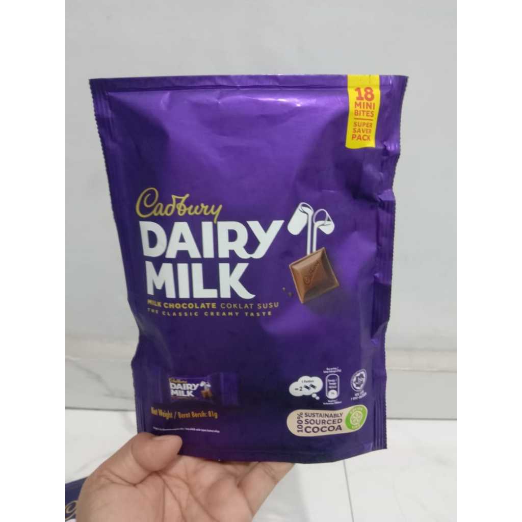 Jual Cadbury Dairy Milk / Cadbury Bites 50 Gr / Cadbury Oreo | Shopee ...
