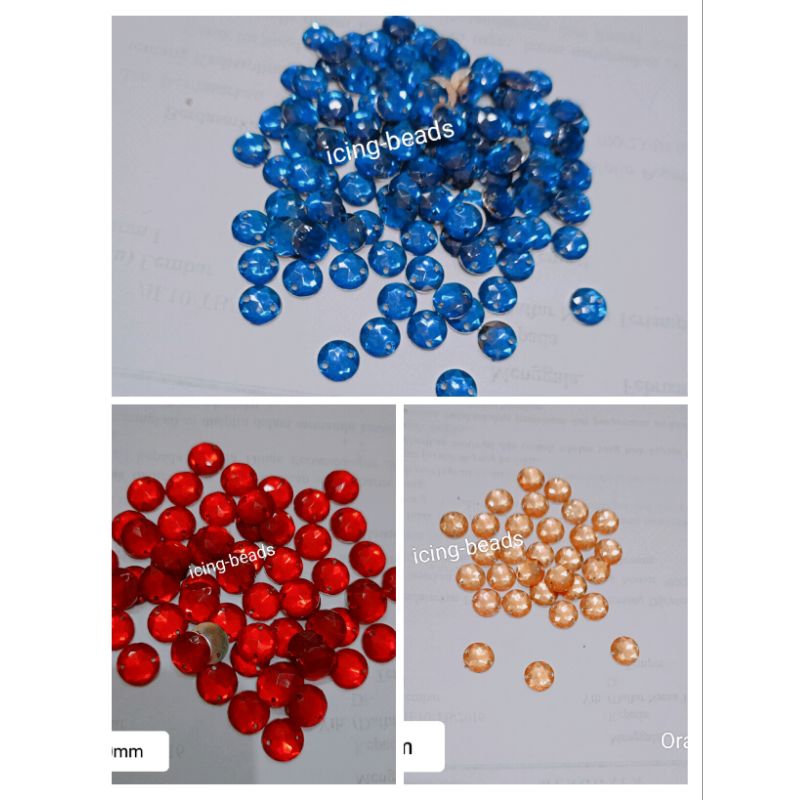 Jual Manik Payet jahit Diamon Bulat (BACA DESKRIPSI SEBELUM CEK OUT ...