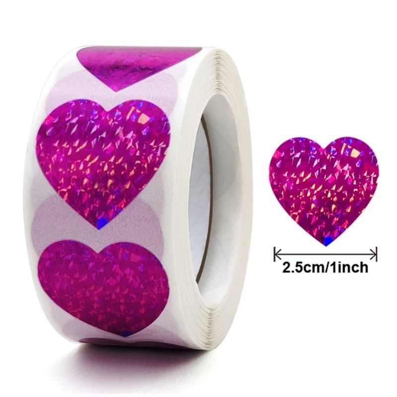 Jual 50pcs stiker love hearts colorful/sticker ins diy scrapbook/segel ...