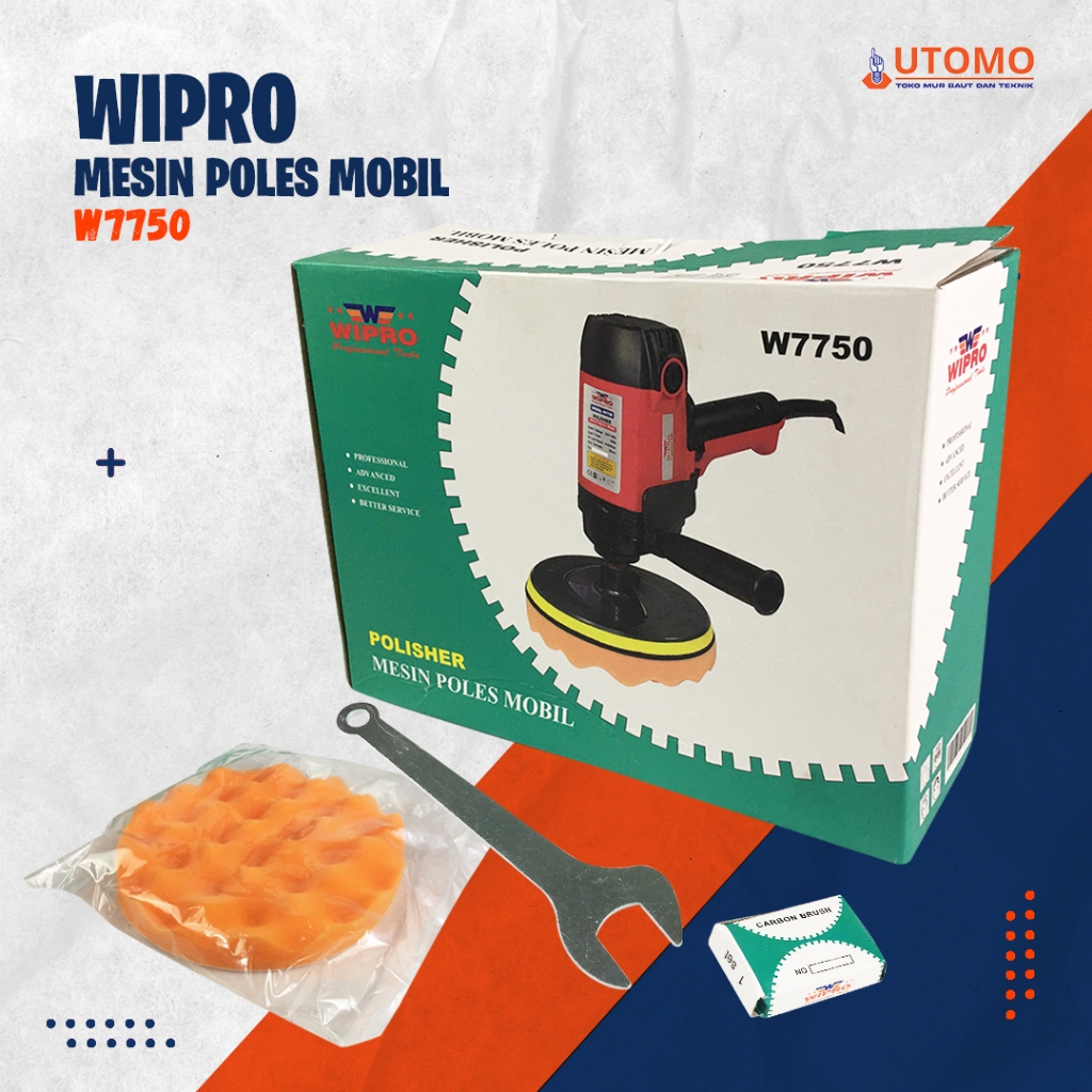Jual Mesin Poles Mobil 7" Polisher Mobil WIPRO W-7750 | Shopee Indonesia