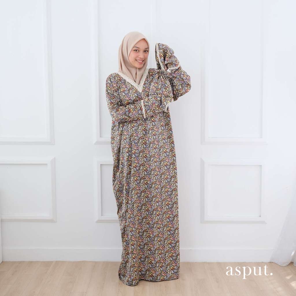 Jual ASPUT - Bloom Mukena Abaya Motif | Shopee Indonesia