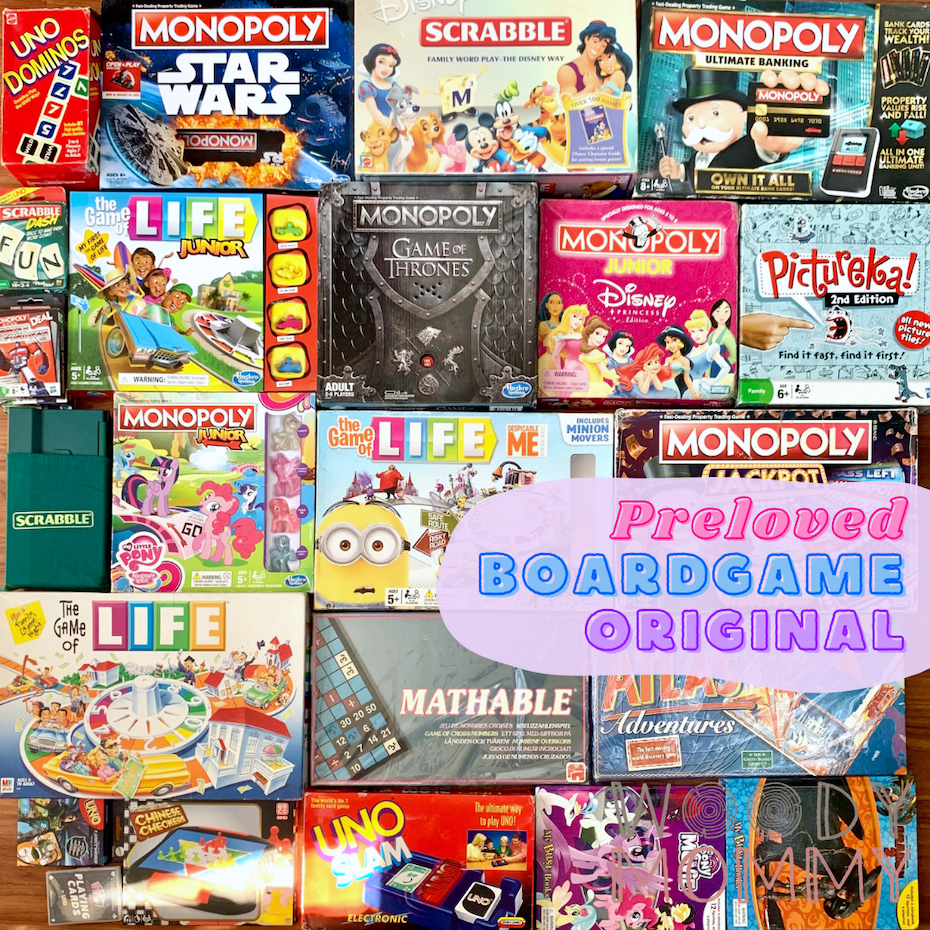 Jual Preloved Boardgame ORIGINAL - Board Game Koleksi Hasbro & Mattel ...
