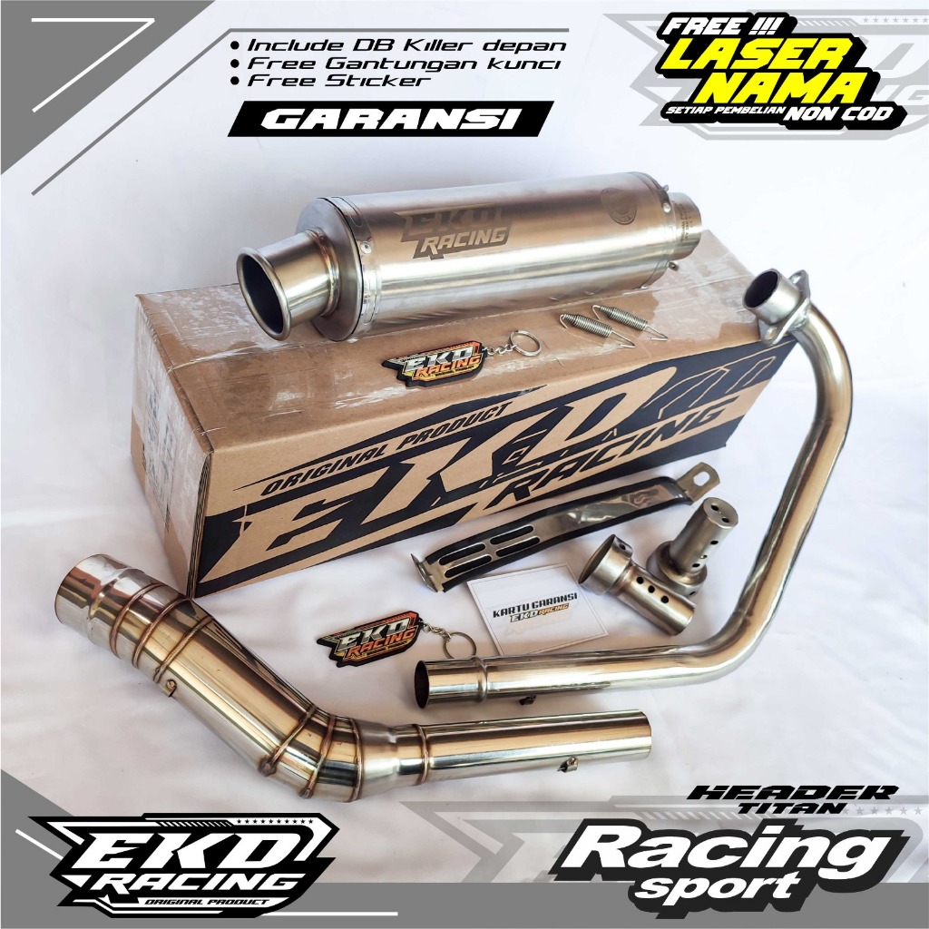 Jual KNALPOT RACING EKD ORIGINAL SX1 TITAN SERIES VIXION R15 V2 V3 V4 ...