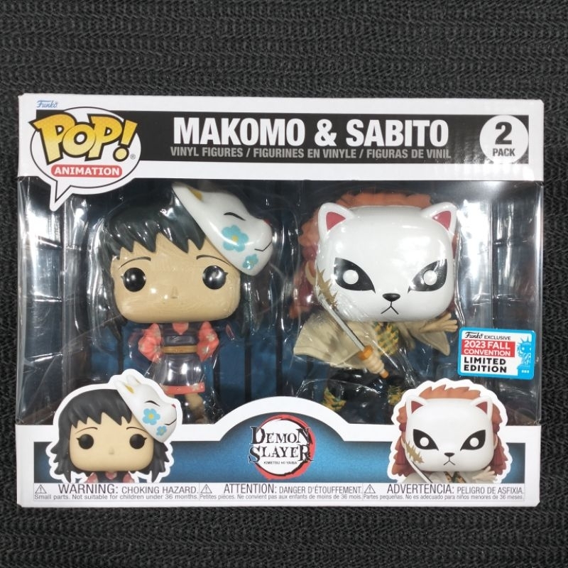 Jual Funko Pop! Demon Slayer: Makomo & Sabito #2 Pack (2023 New York ...