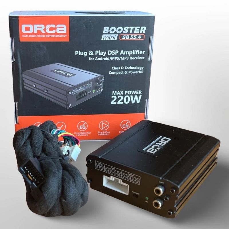 Jual Power Orca Booster Mini SB 55.4 Plug & Play DSP Amplifier 4 ...