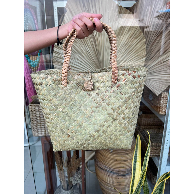 Jual Tas Purun / Keranjang Anyaman Purun / Tas Hampers Purun E62 ...