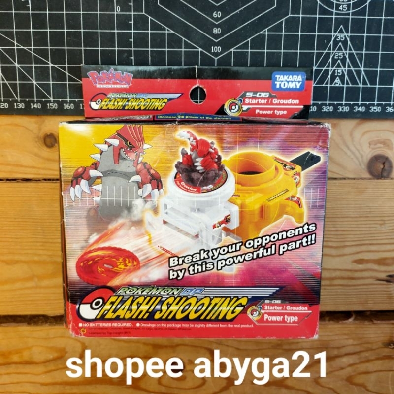 Jual pokemon dp shooting flash starter groudon original takara tomy not ...