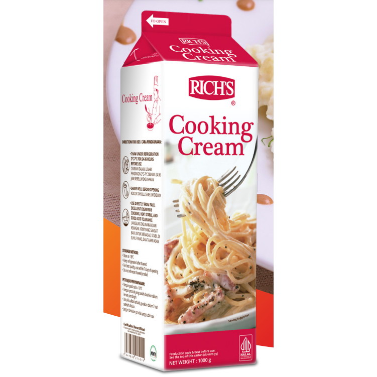 Jual Richs Cooking Cream 1lt krim masak instant/sameday | Shopee Indonesia