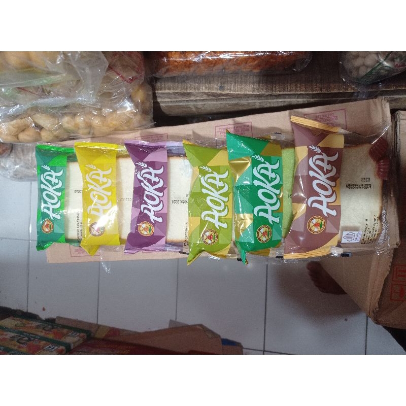 Jual Roti Tawar Selai Merek AOKA berbagai varian rasa | Shopee Indonesia