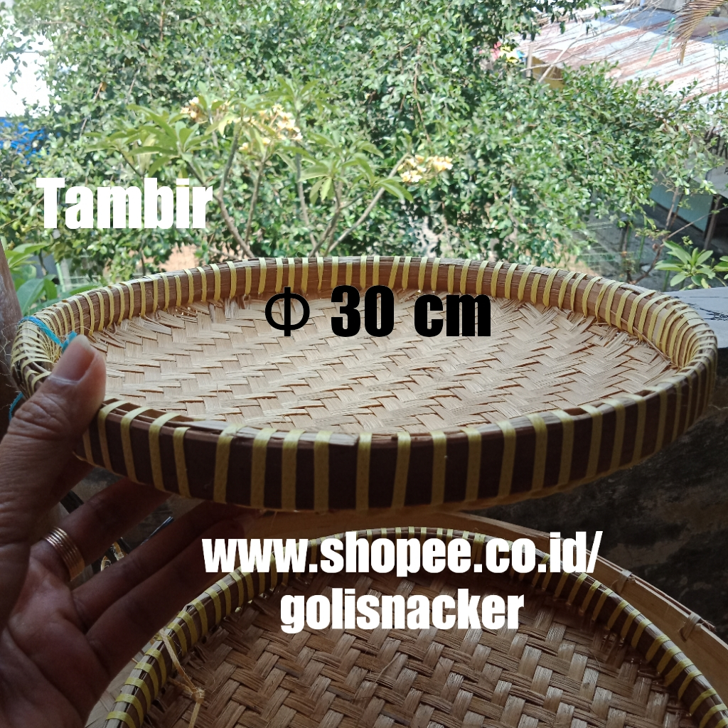 Jual Tambir Tampah Nampan Tumpeng Anyaman Bambu Ukuran Diameter 30 Cm ...