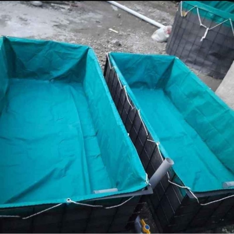 Jual KOLAM TERPAL PVC ORCHID SEMI KARET UKURAN 2×1×50 200×100×50 SUDAH ...