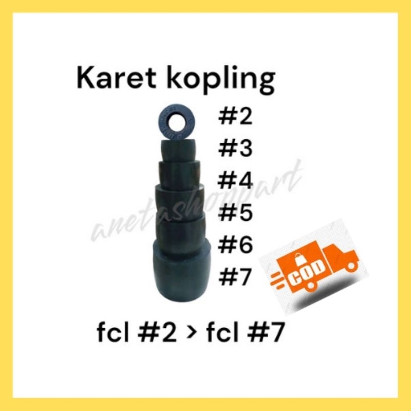 Jual Karet Kopling Kopel fcl2 fcl 3 fcl 4 fcl 5 fcl 6 fcl 7 Rubber Coupling | Shopee Indonesia