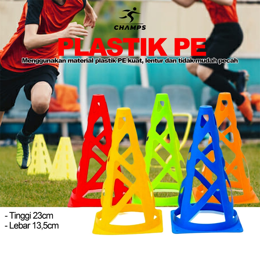 Jual CHAMPS Cone Sepak Bola Murah – Penanda Latihan Futsal & Olahraga ...