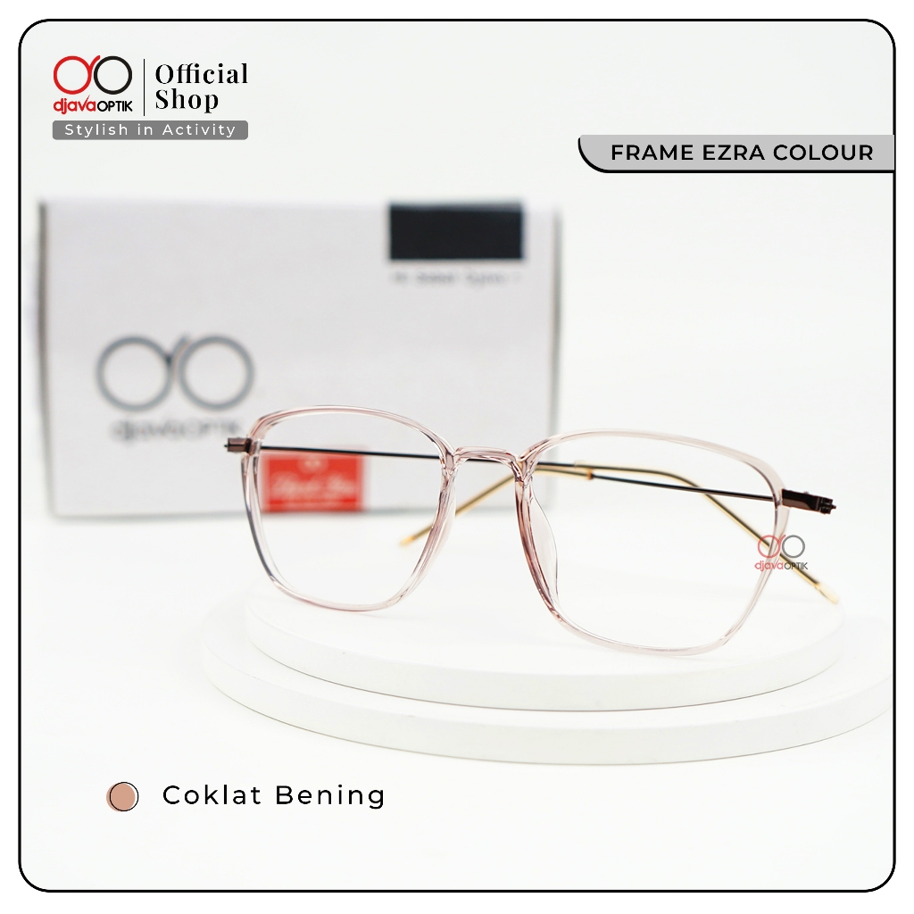 Jual DJAVA OPTIK - Frame Ezra - Kacamata Photocromic Korea Plastik Titanium | Shopee Indonesia