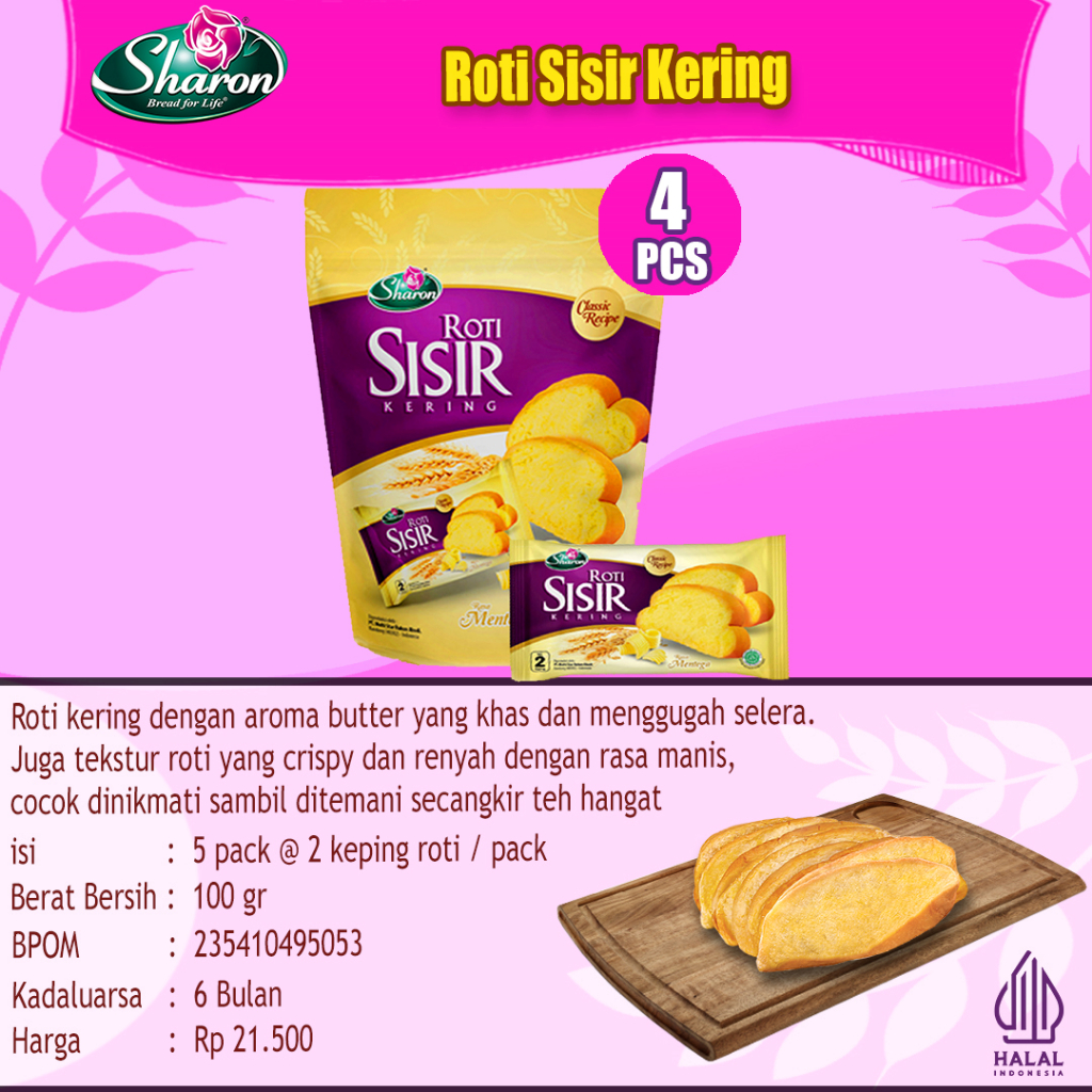 Jual ( PAKET ) Roti Kering Bagelen Sharon Bakery 100gr | Shopee Indonesia