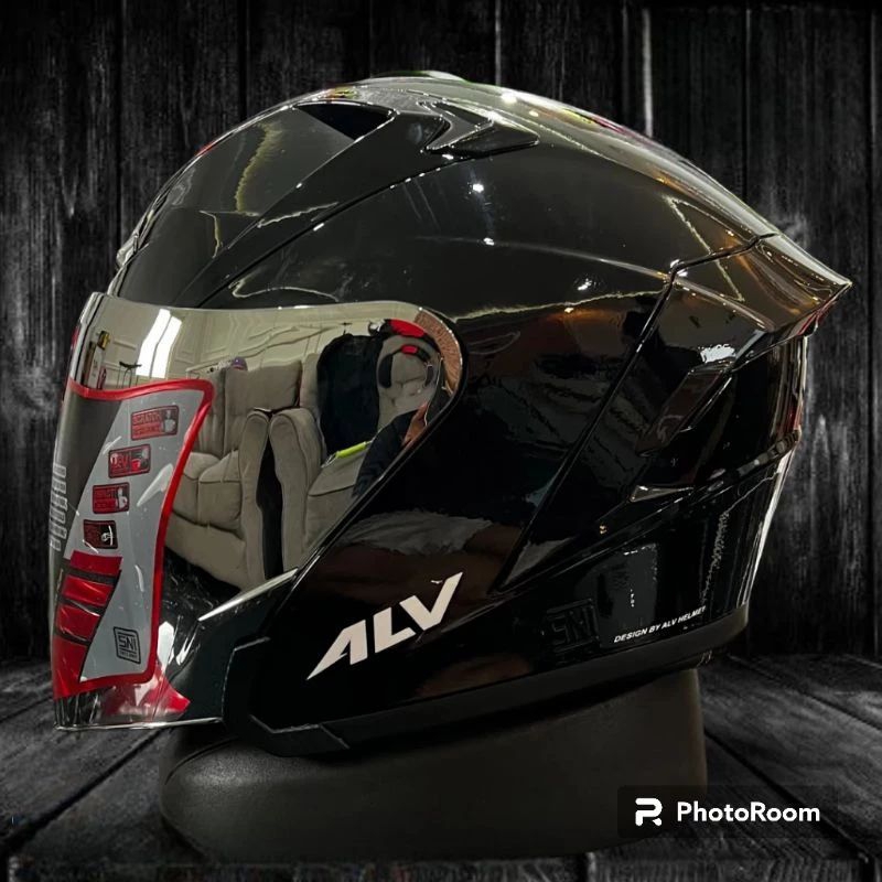 Jual TERBARU ALV GENESIS HELM FULLFACE SOLID VISOR BENING STANDAR SNI ...