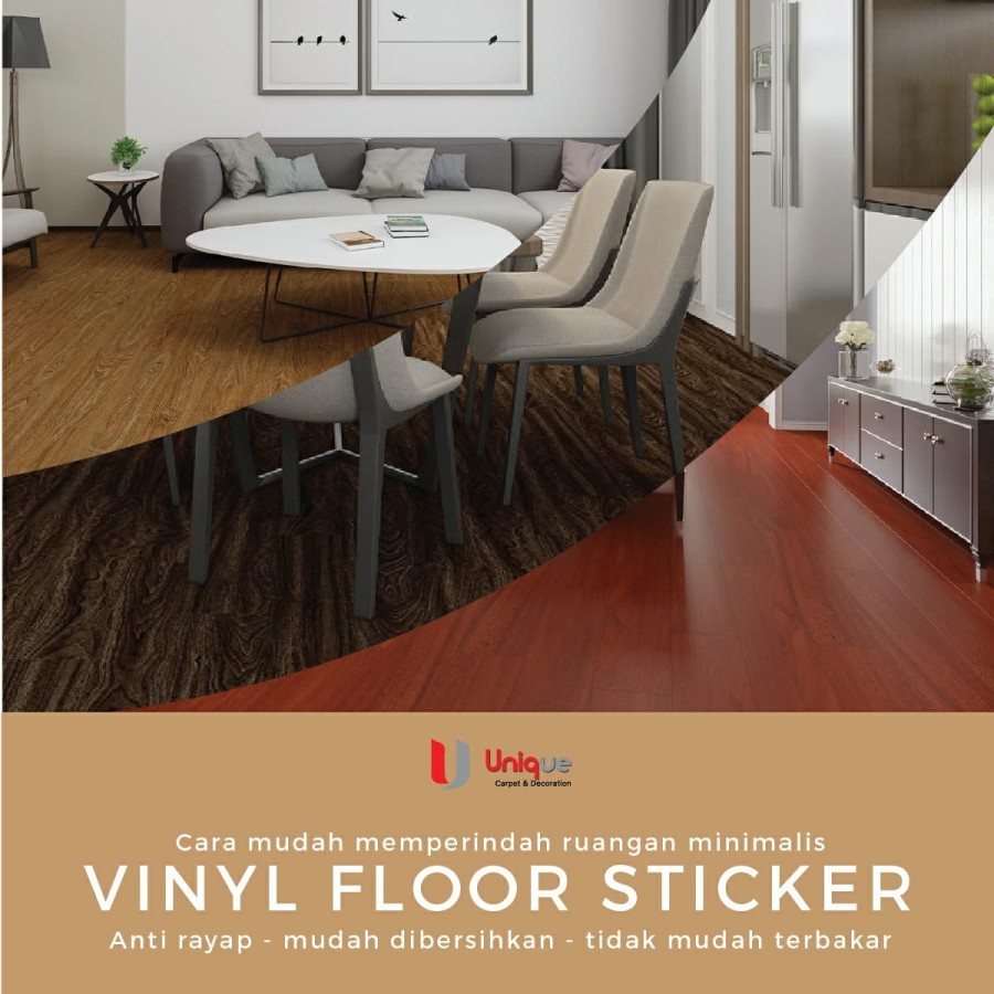 Jual Vinyl Flooring Sticker Marvel Tebal 2mm / Lantai Vinyl Stiker Lembaran Motif Kayu / Vinyl ...