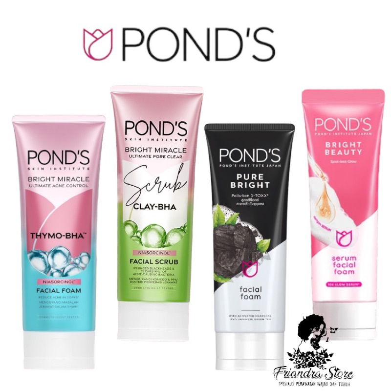 Jual PONDS FACIAL FOAM / FACIAL WASH PONDS 100 GR | Shopee Indonesia