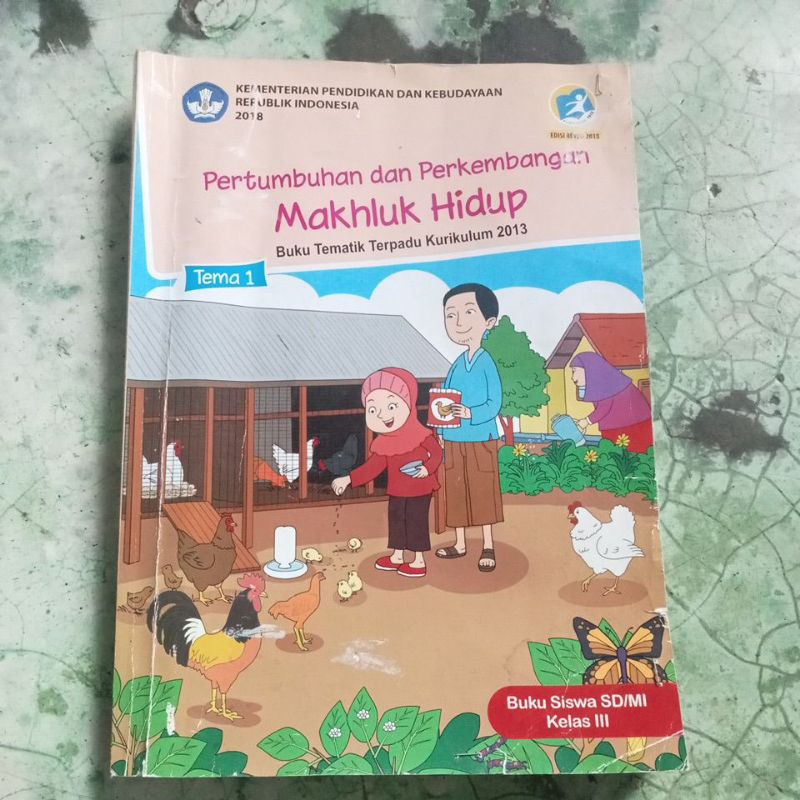 Jual BUKU ORI TEMATIK TEMA 1 PERTUMBUHAN DAN PERKEMBANGAN MAKHLUK HIDUP KELAS 3 SD PENERBIT ...