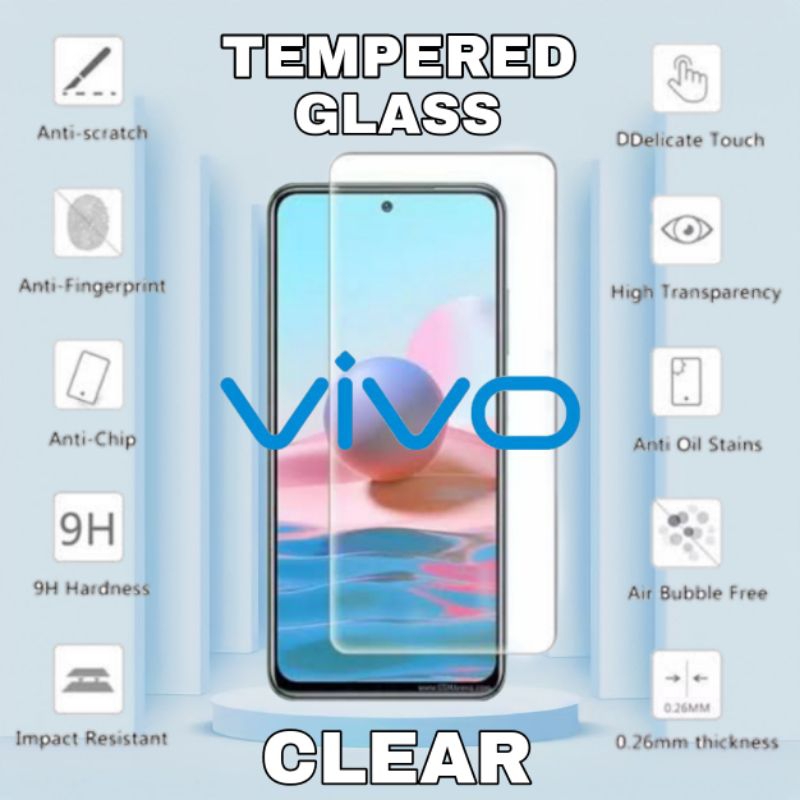 Jual VIVO/Tg / Pelindung Layar / Anti Gores Bening /Tempered Glass Bening Vivo V40 SE Y12 V19 ...