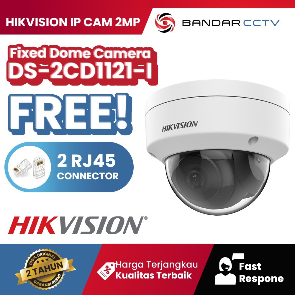 Jual Hikvision DS 2CD1121 G0 I Fixed Dome IP Camera | Shopee Indonesia