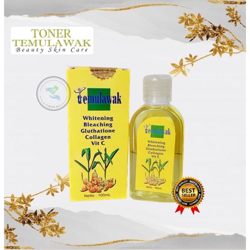Jual TONER TEMULAWAK HOLO EMAS BESAR BOTOL KUNING ORIGINAL 100 ML ...
