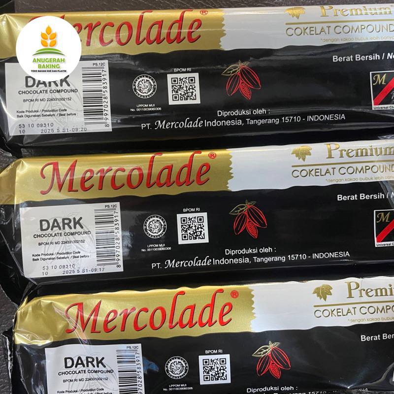 Jual [MERCOLADE] Drak Chocolate Compound 150gr | Shopee Indonesia