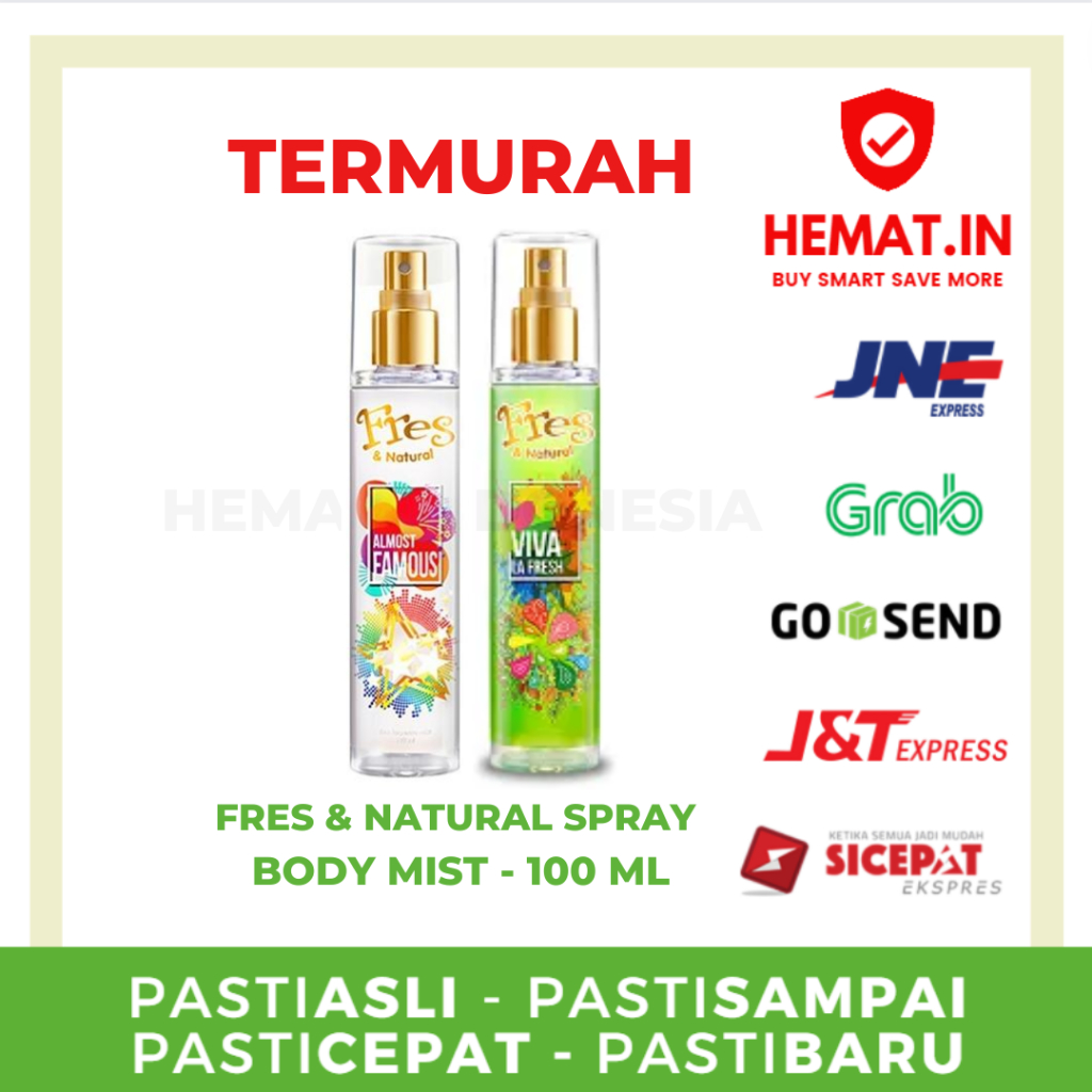 Jual FRES & NATURAL BODY MIST FINE FRAGRANCE MIST SPRAY COLOGNE 100 ML ...