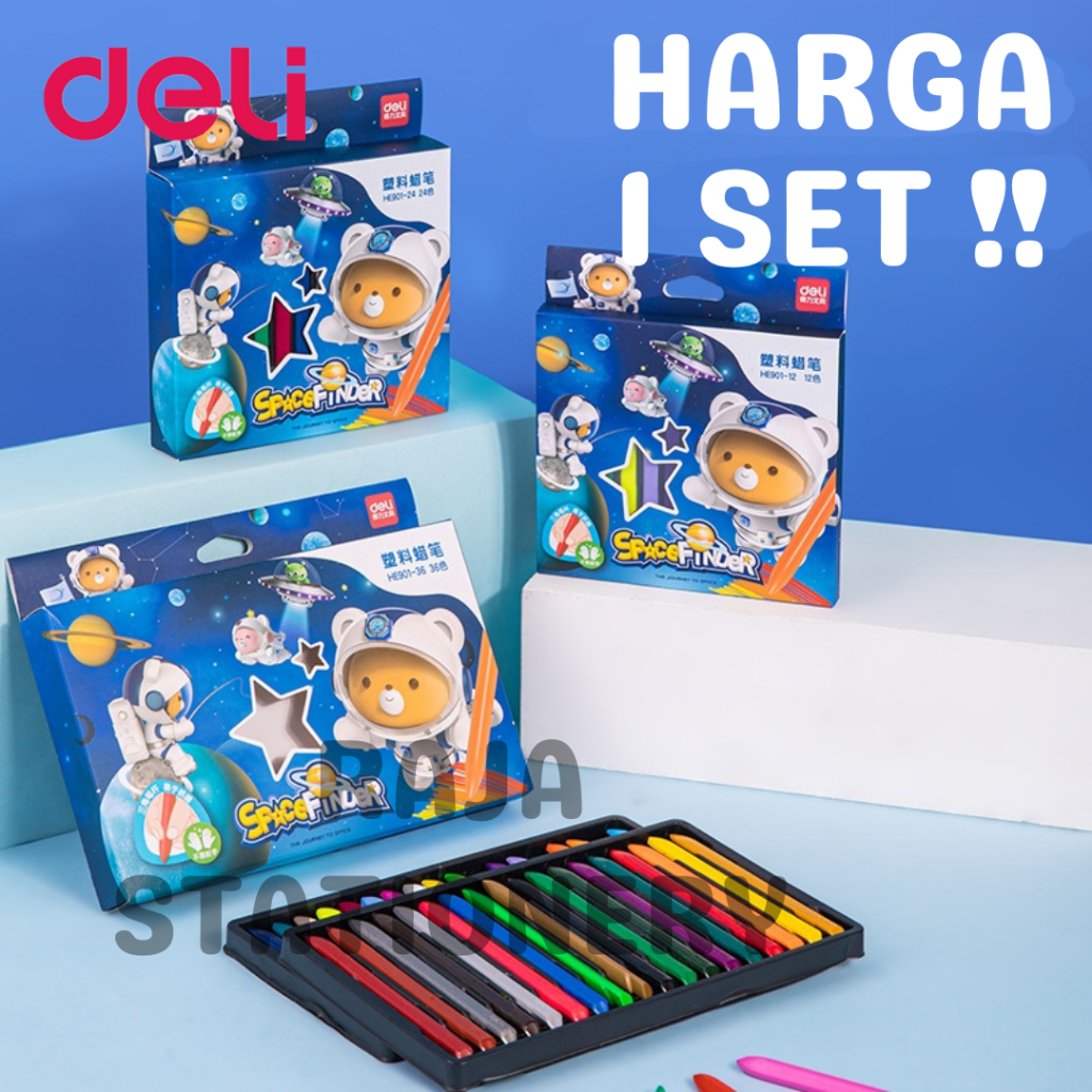 Jual Deli Plastic Crayon Oil Pastel CLEAN / Krayon Deli 12 24 36 Warna ... Jual Deli Plastic Crayon Oil Pastel CLEAN / Krayon Deli 12 24 36 Warna ...