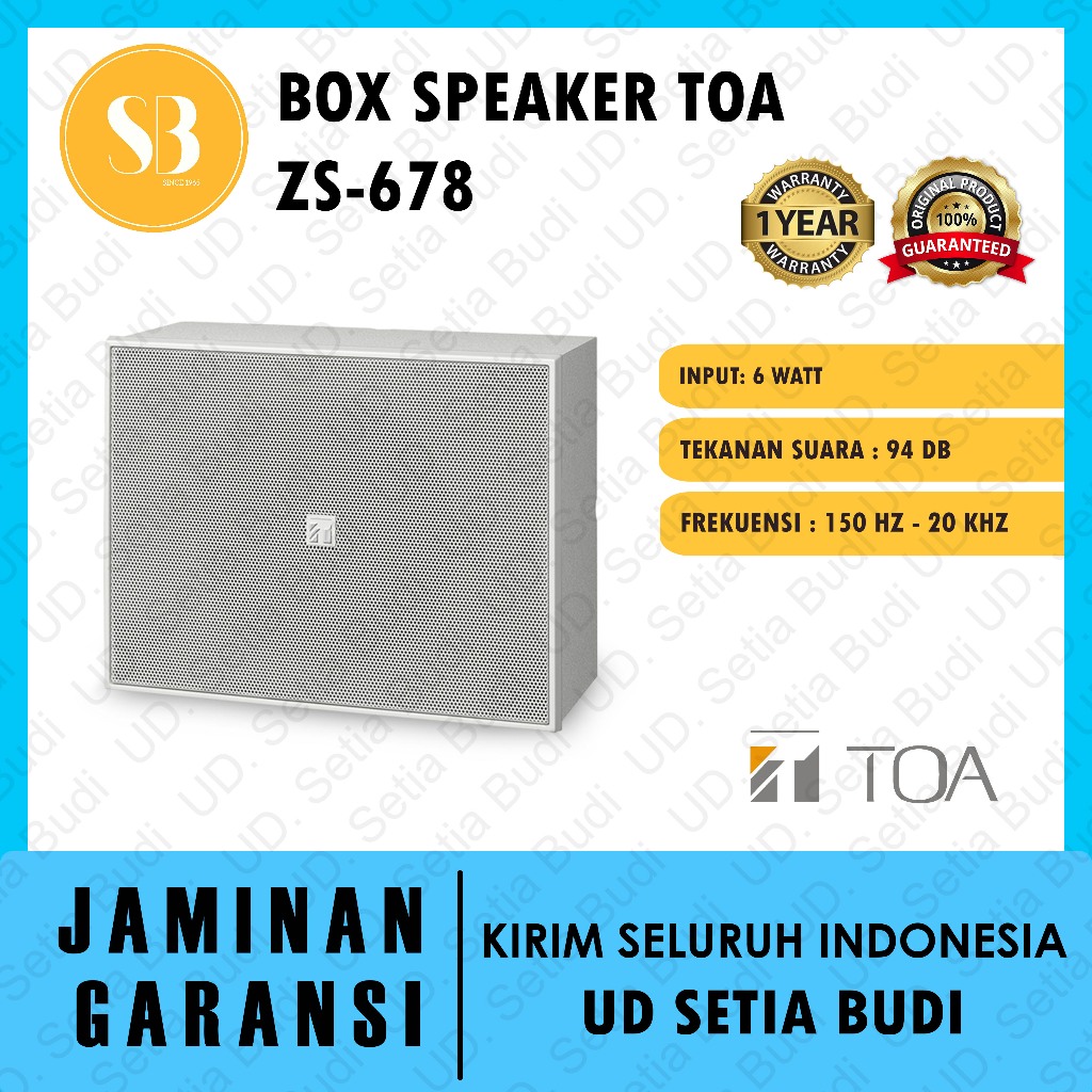 Jual TOA Box Speaker ZS-678 Asli dan Bergaransi | Shopee Indonesia