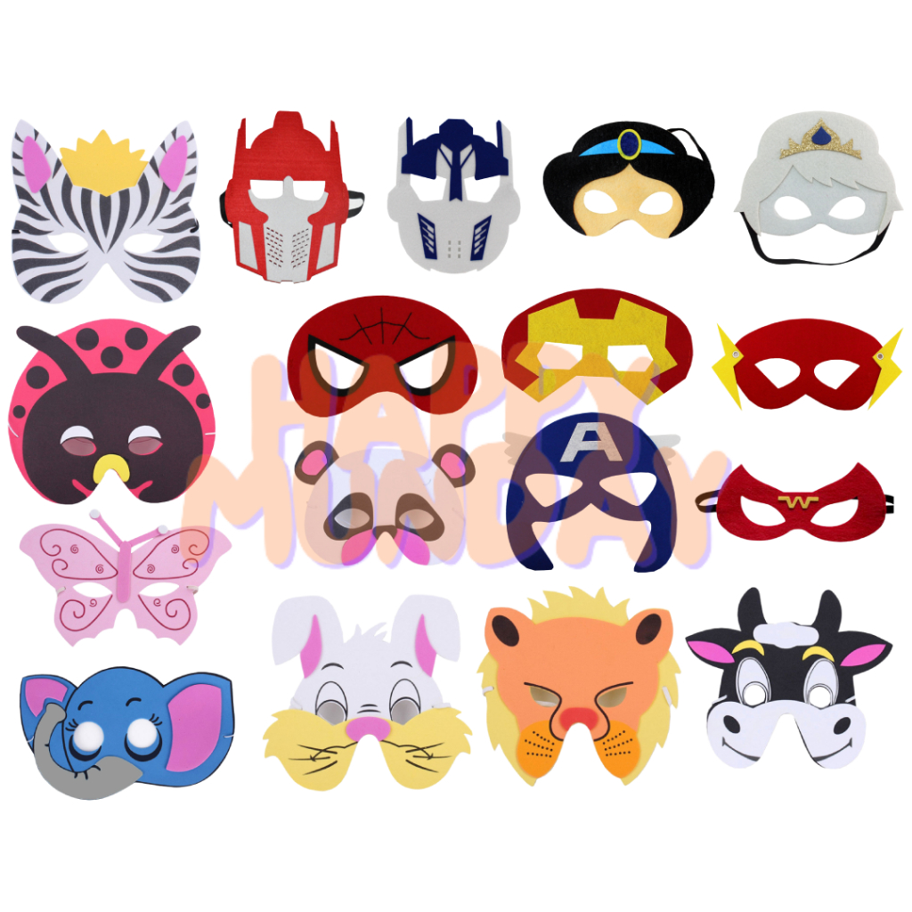Jual Happymunday Topeng Ulang Tahun Karakter | Shopee Indonesia