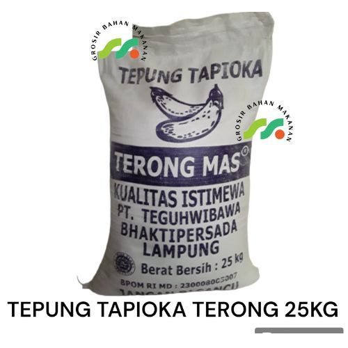Jual TEPUNG TAPIOKA CAP TERONG MAS 25KG (CARGO) | Shopee Indonesia