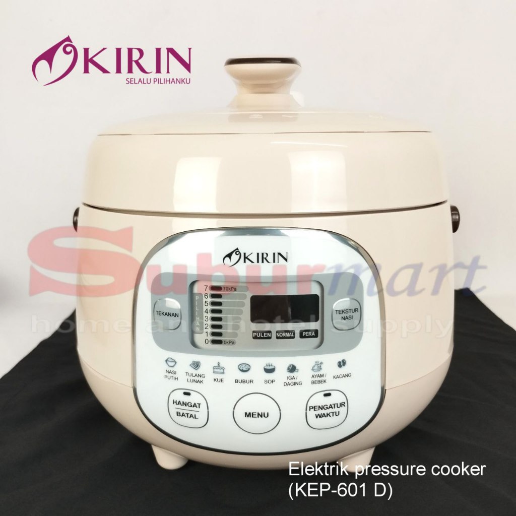 Jual KIRIN Electric Pressure Cooker 8 IN 1 KEP-601 D 1 LITER | Shopee ...