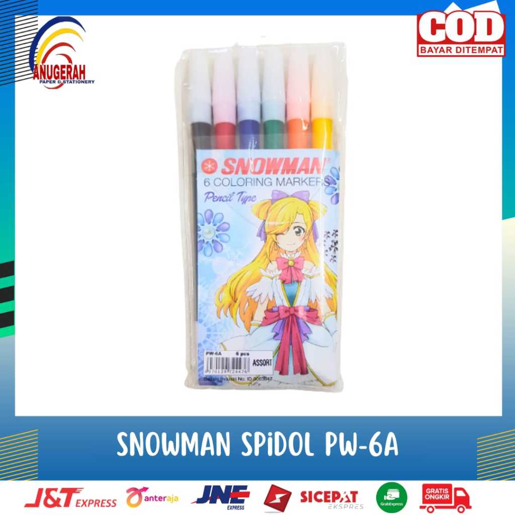 Jual SPIDOL SNOWMAN 6 WARNA (SET) | Shopee Indonesia