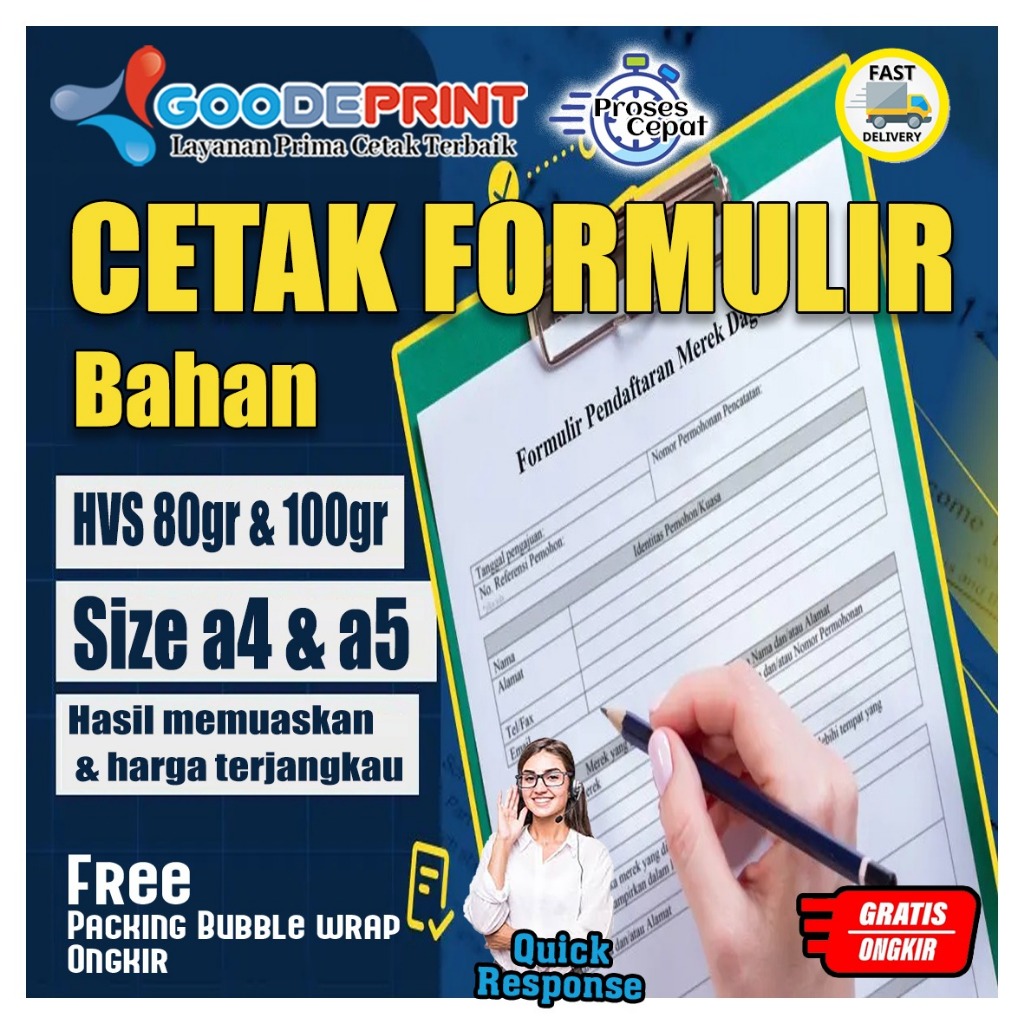 Jual CETAK FORMULIR | HARGA TERJANGKAU & HASIL MEMUASKAN | Shopee Indonesia