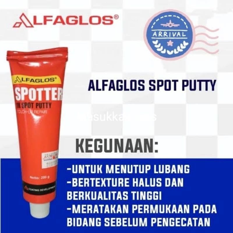Jual SPOT PUTTY Alfaglos dempul odol | Shopee Indonesia