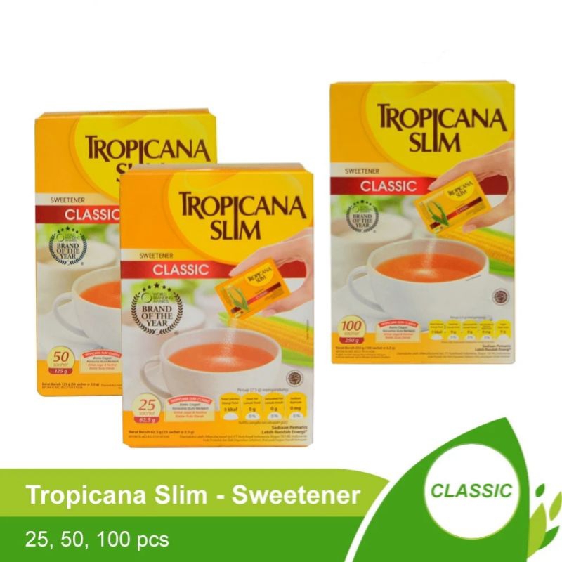 Jual Tropicana Slim Sweetener Classic Gula Tropicana Slim Pemanis untuk ...