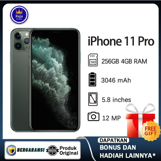Jual i Phonee 11 PRO 64GB 256GB FULLSET SECOND ORIGINAL MULUS BERGARANSI | Shopee Indonesia