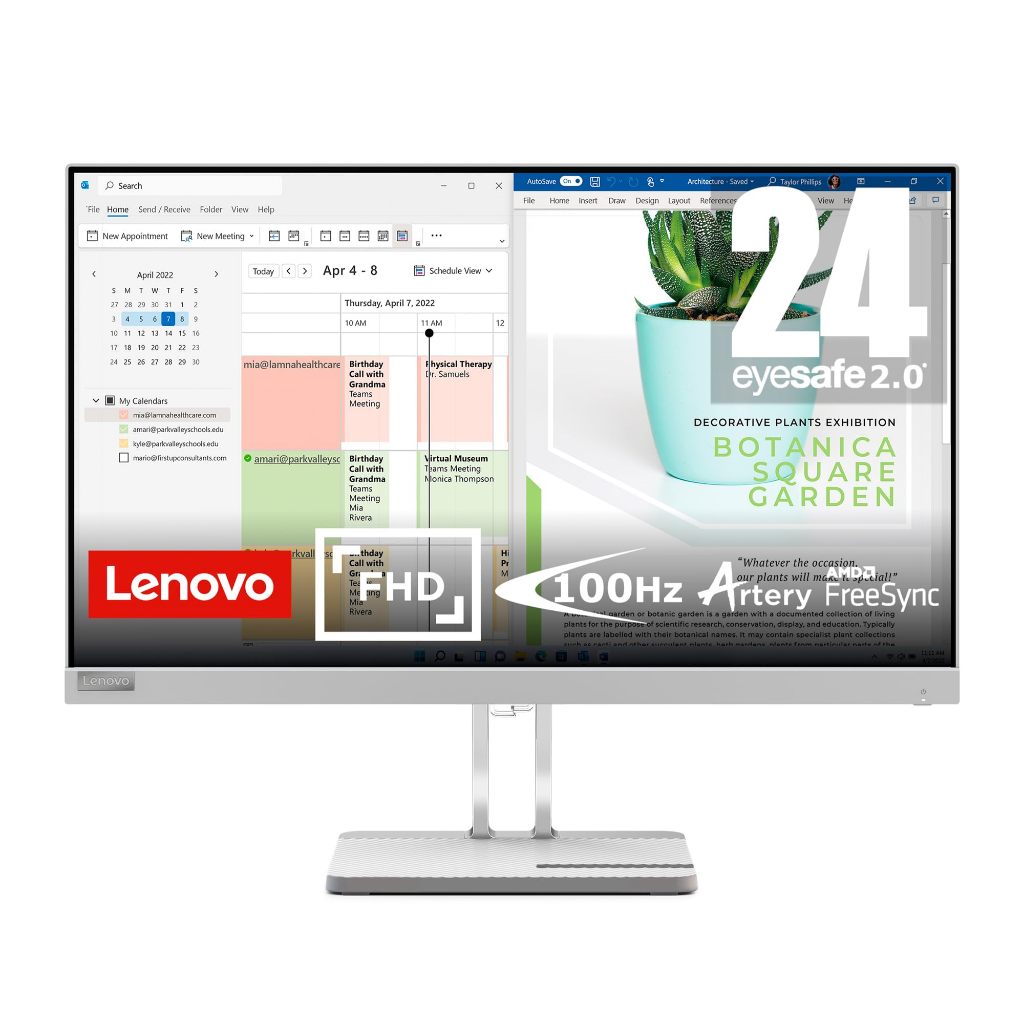Jual Lenovo L24e-40 LED Monitor 23.8 VA Anti-glare FHD 1080p 100Hz HDMI ...
