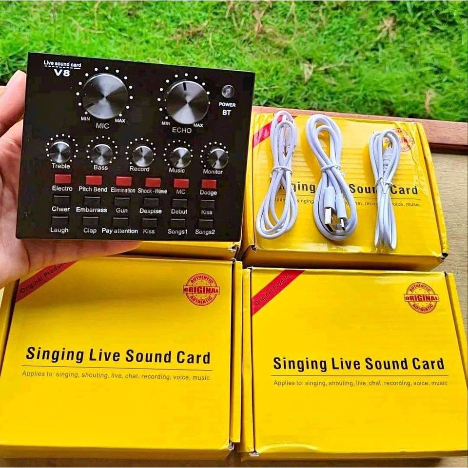 Jual Sound card V8 Mixer Bluetooth SoundCard V8 Audio Soundcard New ...