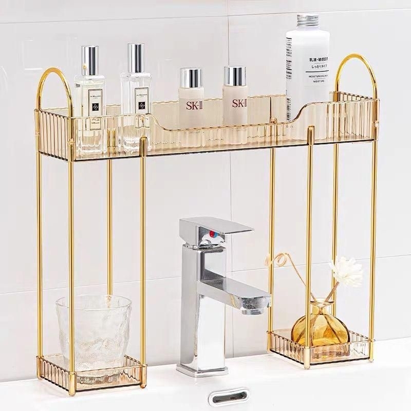 Jual Rak Wastafel Susun Gold / Rak Kamar Mandi Gold Susun clear amber ...