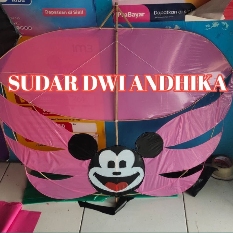 Jual layangan ram raman Mickey mouse 1Meter | Shopee Indonesia