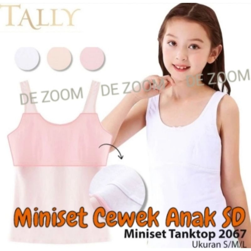 Jual Miniset Anak Perempuan SD Tally 2067 dan Tally 2068 Bahan Adem ...