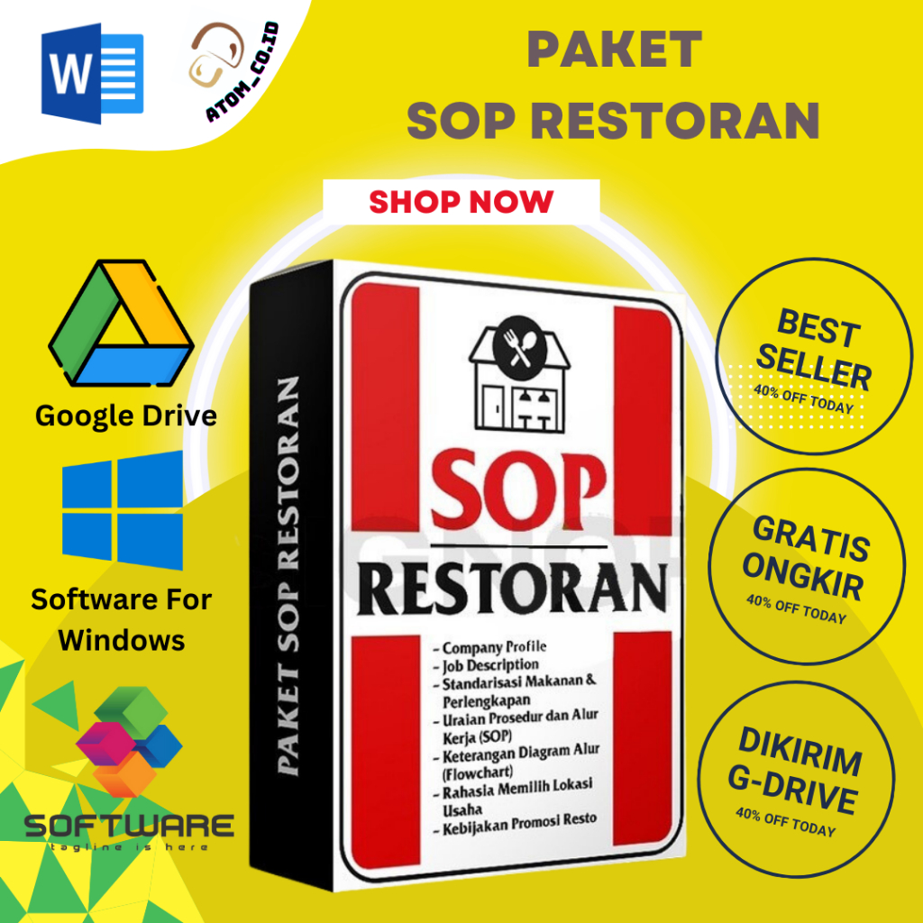Jual Paket SOP RESTORAN - Standar Operasional Prosedur Restoran ...