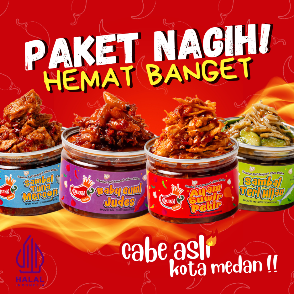 Jual QUINN of Spicy Paket Nagih isi 4 (Empat Hemat Banget) 150g ...
