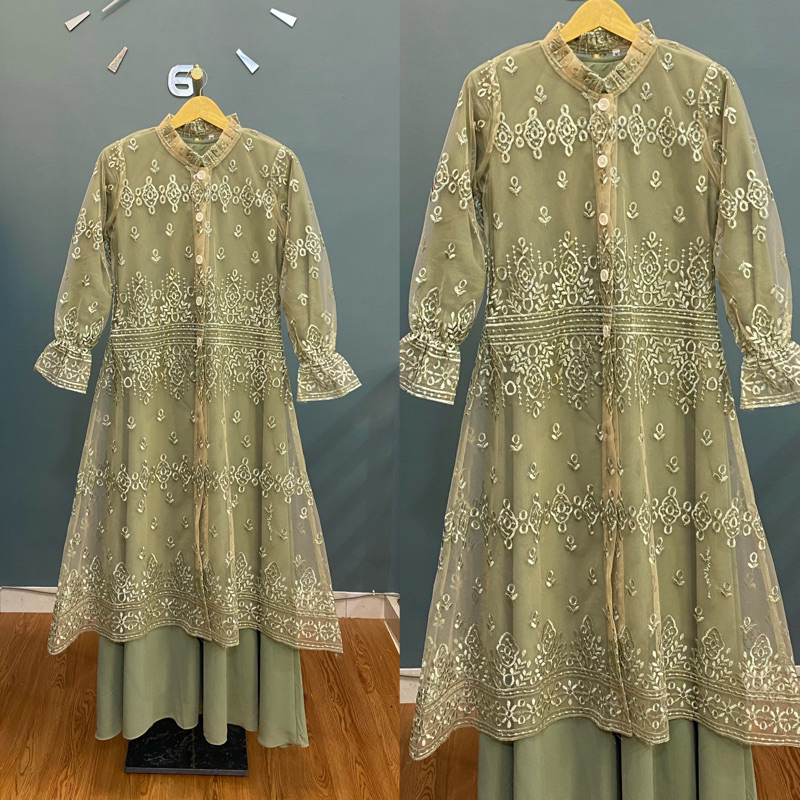 Jual Gamis Tile Aqila Size M-5L/ Gamis/ Gamis Terbaru/ Gamis Pesta ...