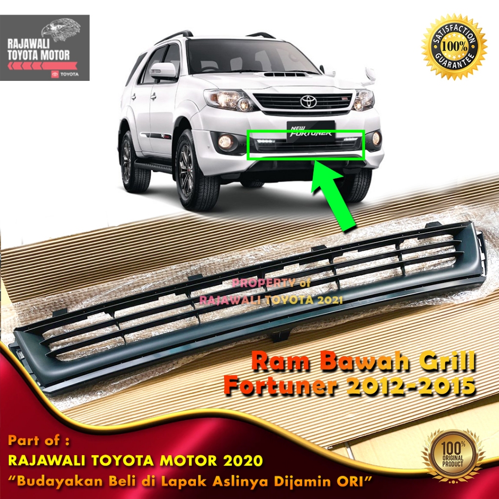 Jual Ram Grill Bawah Fortuner 2012-2015 Posisi Depan Hitam Garnish New ...